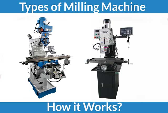 Different Types of Milling Machine - Lathe machine, milling machine ...